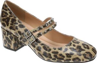 Kenneth Cole Reaction Femme Leeann Studs Escarpins, Leopard Patent, 37 EU