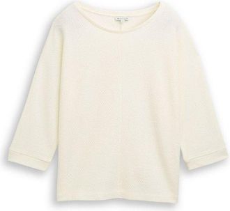 Tom Tailor 3/4-Arm-Shirt T-Shirt Loose Fit Langarmshirt mit Fledermaus&auml;rmeln