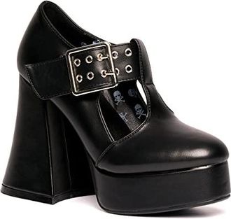 Lamoda Chaussures de Course on My Toes pour Femme, Black PU, 36 EU