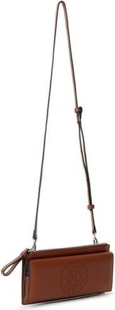 Karl Lagerfeld gemischte Leder -Schulterbeutel - Rot