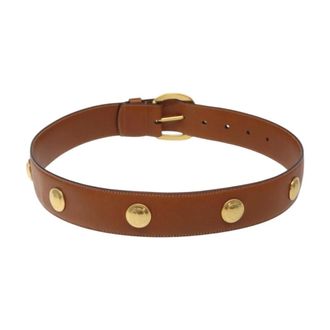 Gucci unisex, Pre-owned, Brun, Taille: ONE Size Ceinture en cuir vintage Pre-owned avec boucle &eacute;questre