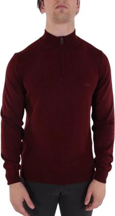 HUGO BOSS Homme, Pulls, Rouge, Taille: 2XL Benji-L Knit Half Zip