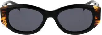 Missoni MI-1067721 Oval Acetate Sunglasses - Black