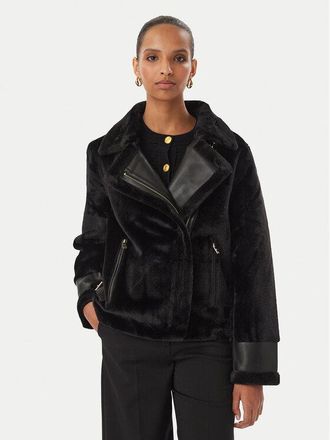 Rinascimento Rinascimento Pelzmantel CFC0127145003 Schwarz Regular Fit