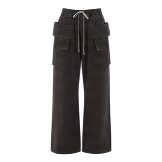 Rick Owens Creatch Wide Cargo Drawstring - - Trousers - Herren - Schwarzk - S