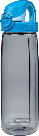 Nalgene Kinder Trinkflasche oTF, Grau/Deckel Blau-Hellblau, 0,7 l