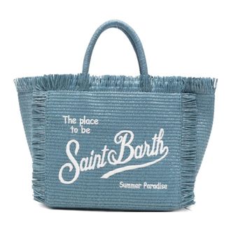 MC2 Saint Barth Femme, Sacs, Bleu, Taille: ONE Size Colette Straw Tote Bag