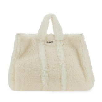 Sunnei Teddy Fleece Bag - - Bags - Damen - Wei&szlig; - ONE SIZE