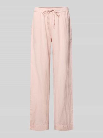 Neo Noir Stoffhose mit Leinen-Anteil und Eingrifftaschen