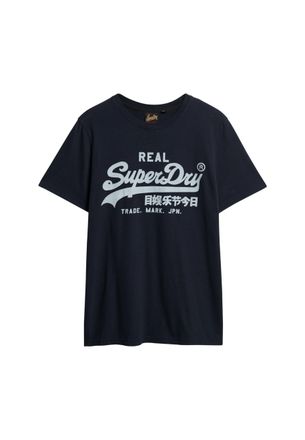 Superdry Herren Vintage Logo T-Shirt Finster Marineblau XL