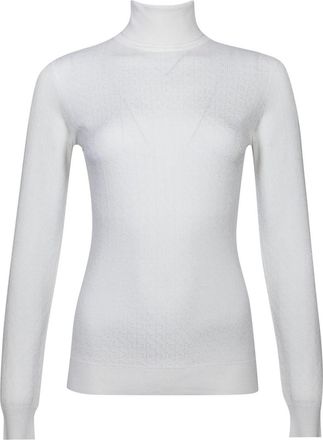 Elisabetta Franchi Rundhalspullover - Weiß