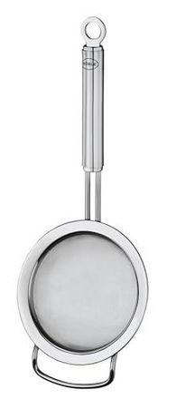 Rösle Teesieb feinmaschig, Hochwertiges Sieb zum Aufgießen von frisch gebrühtem Tee, Edelstahl 18/10, Spülmaschinengeeignet, 8 cm, Silberfarben