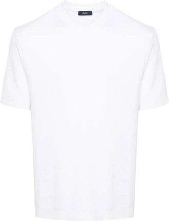 Herno Wei&szlig;e Strick T-shirt - - Tops - Herren - Wei&szlig; - 2XL