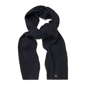GANT Marine Rib Schal f&uuml;r Herren - - Accessories - Herren - Blau - ONE SIZE