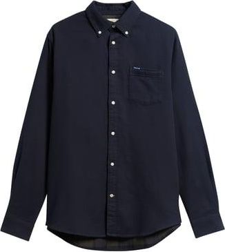Barbour Chemise droite col boutonn&eacute; unie en coton
