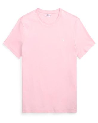 Ralph Lauren Leichtes T-Shirt aus Baumwolle mit Logo-Stickerei, Custom Slim Fit in