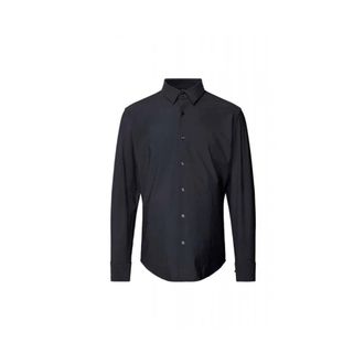 HUGO BOSS P-Joe Regular Fit Hemd - - Shirts - Herren - Schwarzk - 3XL