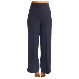 Alessia Santi Elegante Weite Hose - - Trousers - Damen - Blau - XS
