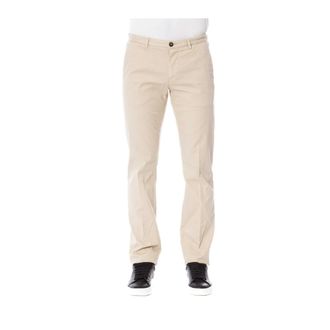 Trussardi Stylische Hose mit Knopf und Rei&szlig;verschluss - - Trousers - Herren - Beige - XL