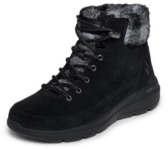 Skechers Damen Glacial Ultra-144166 Mode-Stiefel, schwarz grau, 39.5 EU