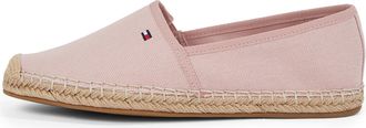 Tommy Hilfiger Damen Espadrilles Flag Canvas mit Logo, Rosa (Foggy Pink), 38