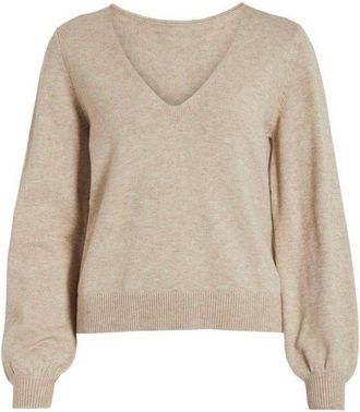 Vila Strickpullover VIRil (1-tlg) Plain/ohne Details