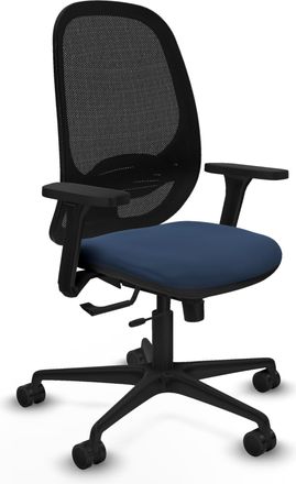 Piqueras y Crespo B&uuml;rostuhl aus Kunstleder mit 3D-Armlehnen, h&ouml;henverstellbare Lendenwirbelst&uuml;tze, ausgestattet mit Syncro/Translack und Schneideschaum, mit Rollen von 