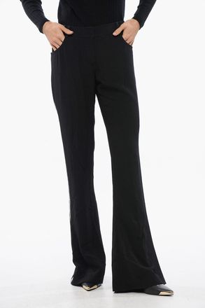 Balmain Flared-Fit Hose Mit Seitlichem Strassstreifen Balmain