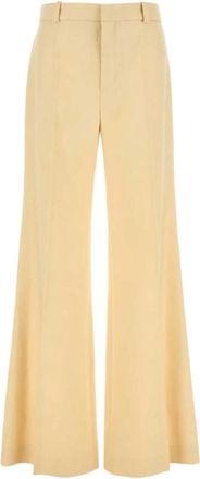 Chlo&eacute; Femme, Pantalons, Jaune, Taille: 40 FR Canvas Wide-Leg Pant