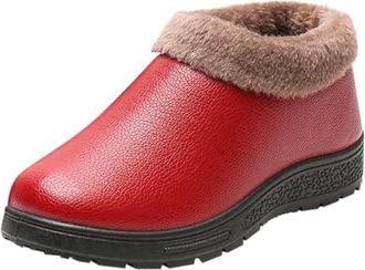 Generic Bottines Pour Femme dHiver Plates Doubl&eacute;s en Peluche Chaude Slip-on Bottes De Neige L&eacute;g&egrave;res Confortables Chaussures De Marche Antid&eacute;rapantes D&eacute;contrac