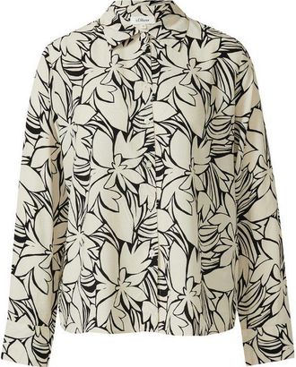 s.Oliver Langarmbluse Bluse Flie&szlig;ende Bluse mit floralem Muster