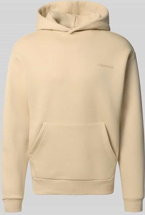 Review Hoodie mit Label-Print