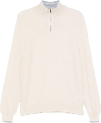 Fedeli sweat à col zippé - Tons neutres