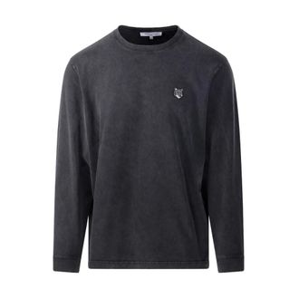 Maison Kitsun&eacute; Homme, Tops, Gris, Taille: M Haut &agrave; manches longues