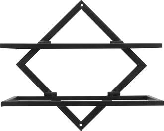 BESPORTBLE NUOBESTY Weinregal zur Wandmontage aus Metall Schwarzer Weinflaschenhalter f&uuml;r Zuhause und Bar Stabiles Wand Weinregal zur Sicheren Flaschenaufbewahru