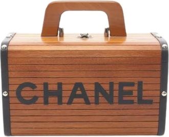 Chanel Sac &agrave; main vintage doccasion - Femme - Pre-owned - Brun - Taille: ONE Size