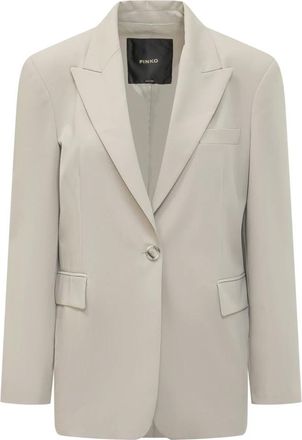 Pinko Pinko, Femme, Vestes, Gris, Taille: 38 FR Deddy Jacket
