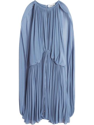 Lanvin robe à design plissé - Bleu
