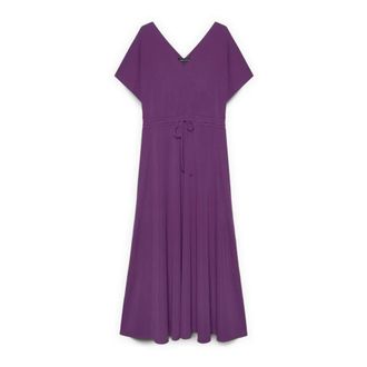 Fiorella Rubino Pretty Kleid aus Jersey mit Kordelzug in der Taille - - Dresses - Damen - Lila - L