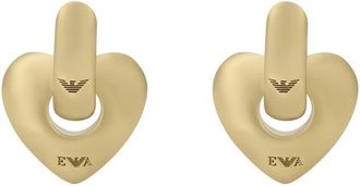 Emporio Armani Damen Edelstahl oder Messing, Huggie oder Reifenverschluss Ohrringe