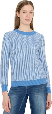 Cecil Two-Tone Pullover Fountain Blue XXL