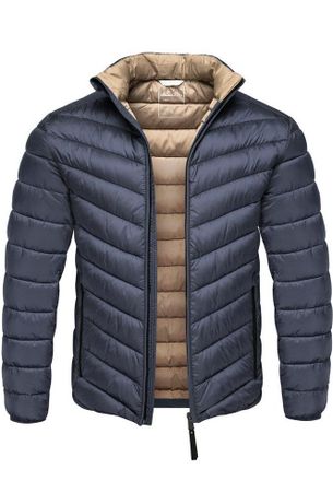 Amaci & Sons Steppjacke CHANDLER Steppjacke Herren gef&uuml;tterte Outdoor Basic &Uuml;bergangsjacke