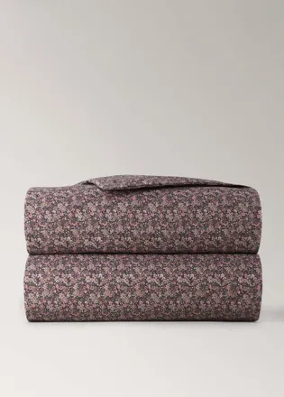 Mango Housse de couette 100 % coton floral Lit 90 cm prune - Home - Lit 90 cm - MANGO HOME