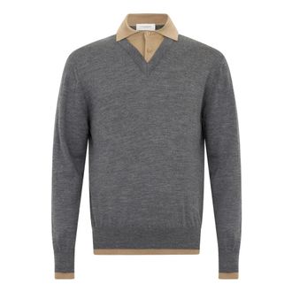 Paolo Pecora Locker geschnittener Poloshirt - - Tops - Herren - Grau - M
