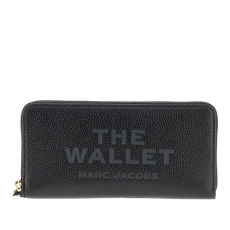Marc Jacobs Grained leather zip-around wallet Woman One Size