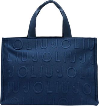 Liu Jo Femme, Sacs, Bleu, Taille: ONE Size Jacquard Tote Bag