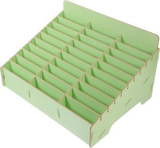 Soimiss Multifunktionale Desktop aufbewahrungsbox mit F&auml;chern Holz Handyhalter und Organizer f&uuml;r B&uuml;ro Schule Klassenzimmer zur &Uuml;bersichtlichen Aufbewahrung vo