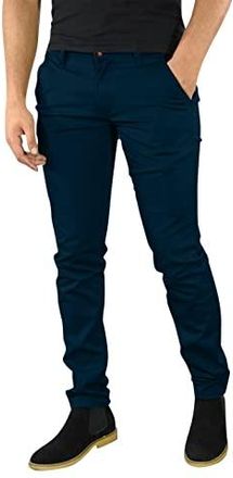 Generic Pantalon chino pour homme - Coupe ajust&eacute;e - &Eacute;lastique - Pantalon de travail serr&eacute; - Avec poches lat&eacute;rales - Pantalon softshell - Couleur unie - Pantal