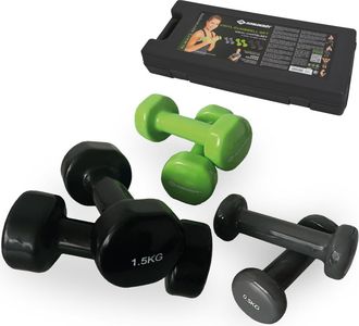 Schildkrot Fitness Vinyl-Hantelset, im ABS-Kunststoffkoffer, 960010