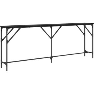 vidaXL Konsolentisch Schwarze Eiche 200 x 29 x 75 cm Vidaxl